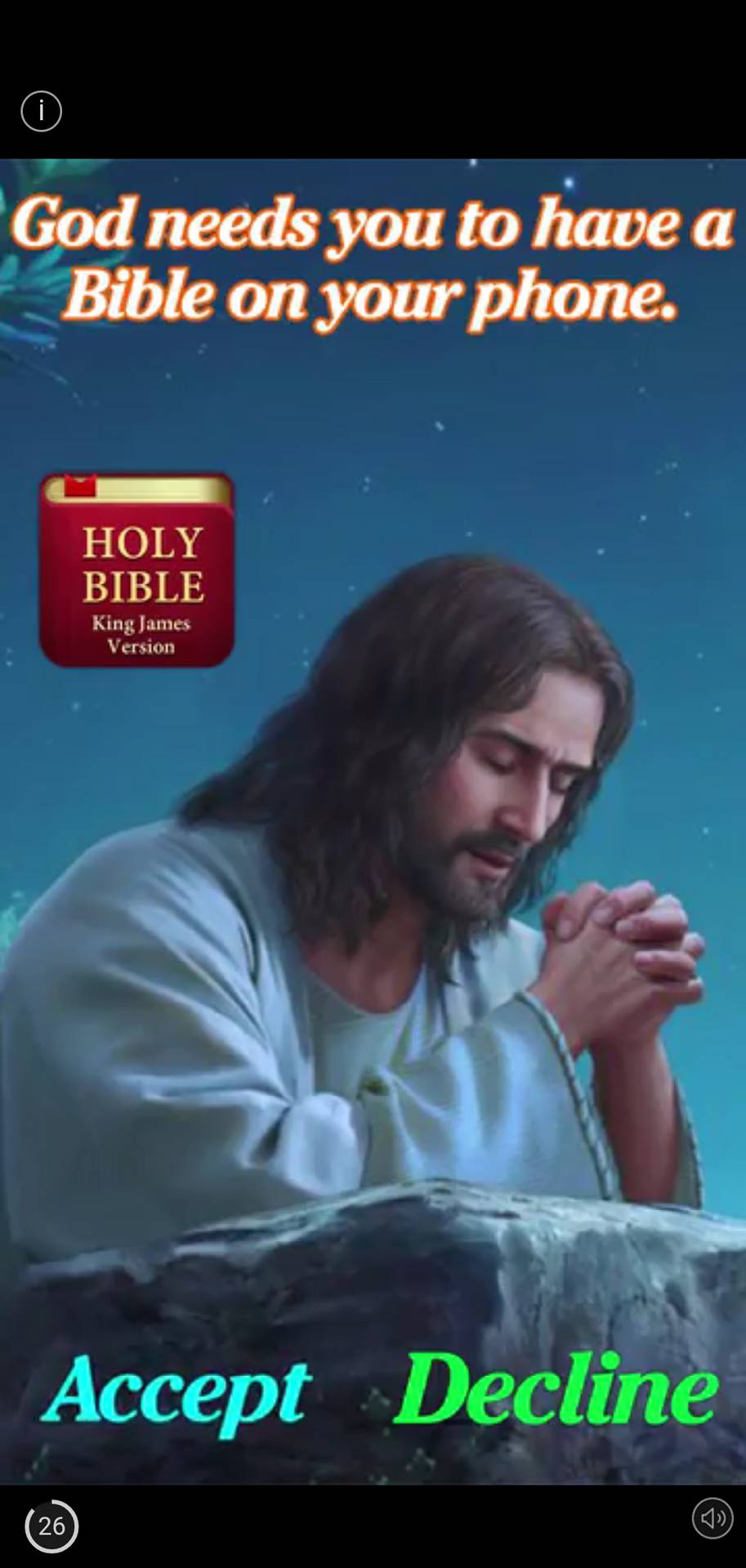 Ah yes, let's guilt trip people into downloading the Bible part 1/2 | Scrolller