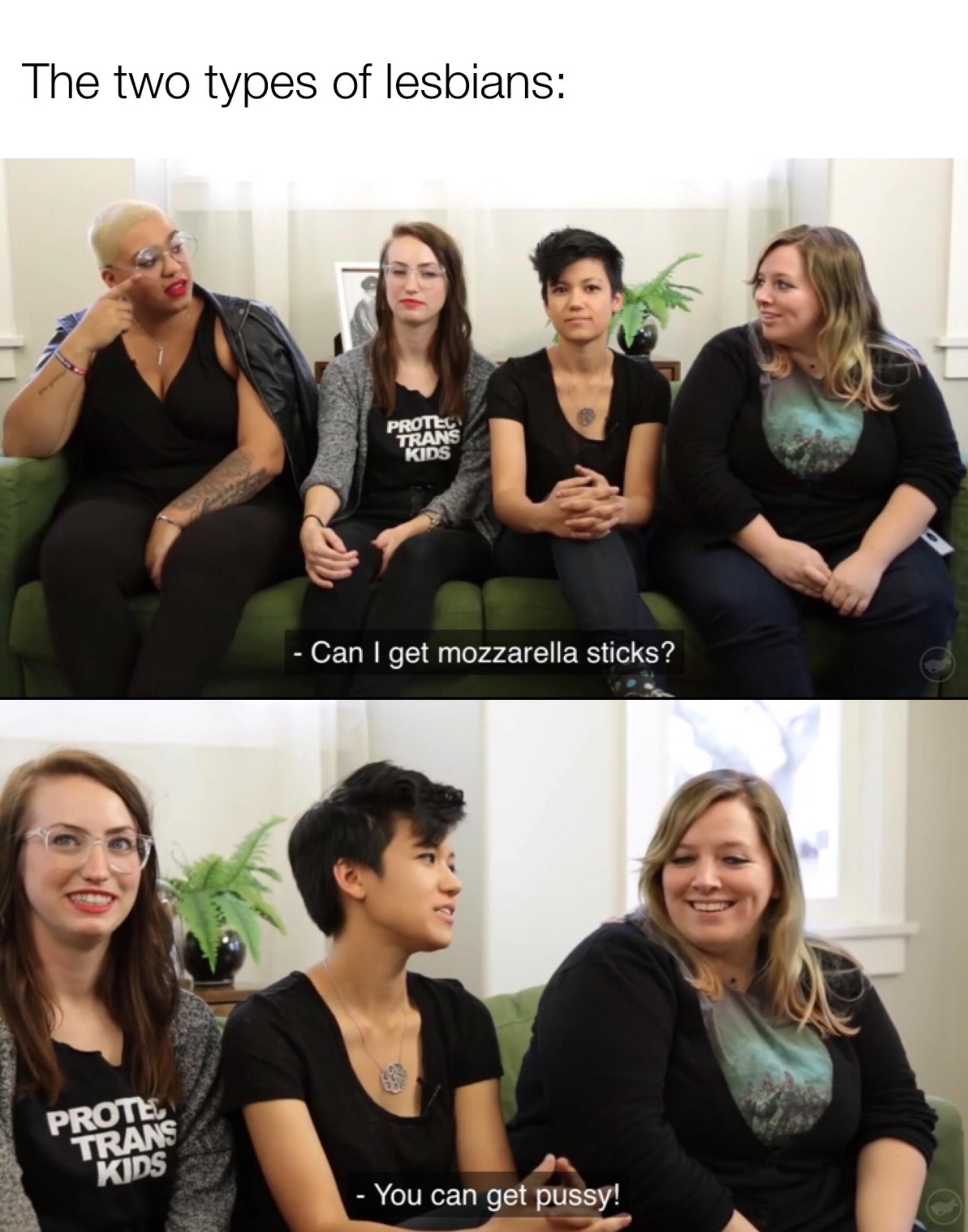 Ah yes, the two types of lesbians | Scrolller