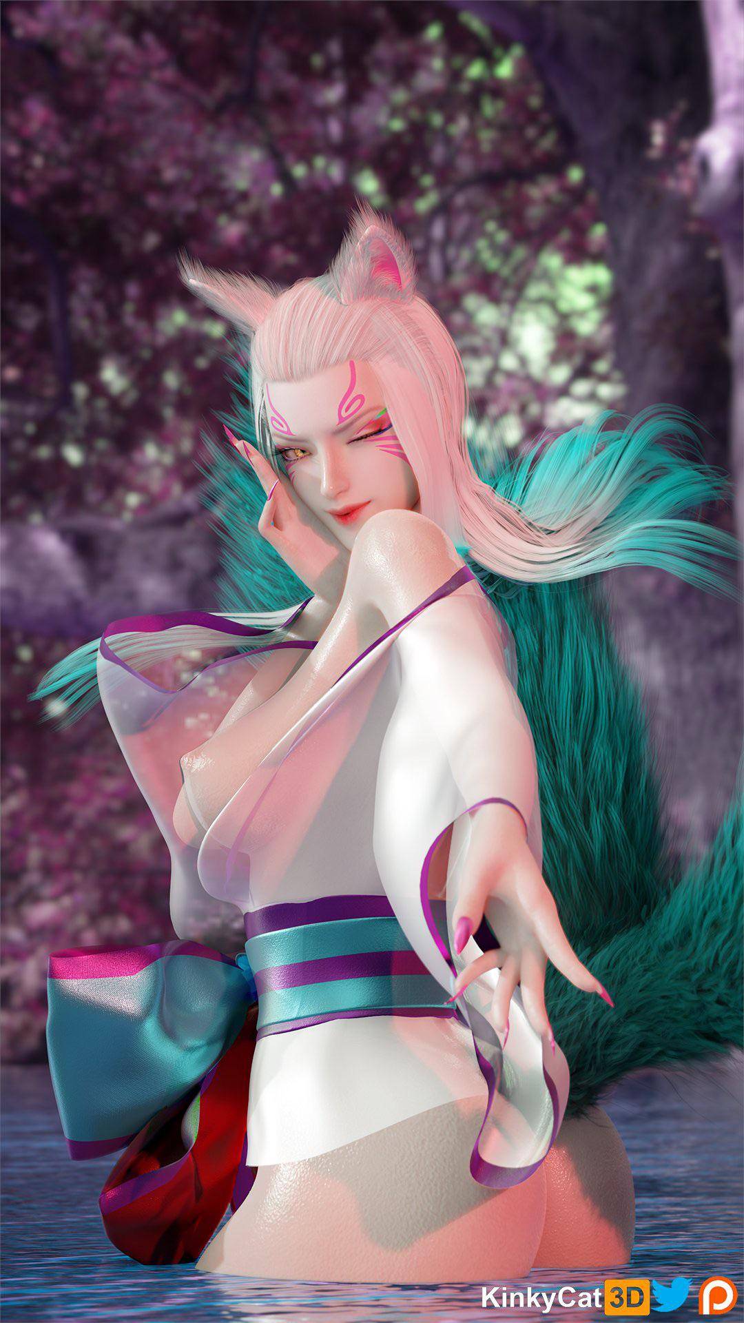 Ahri (kinkycat3D) [League of Legends] | Scrolller