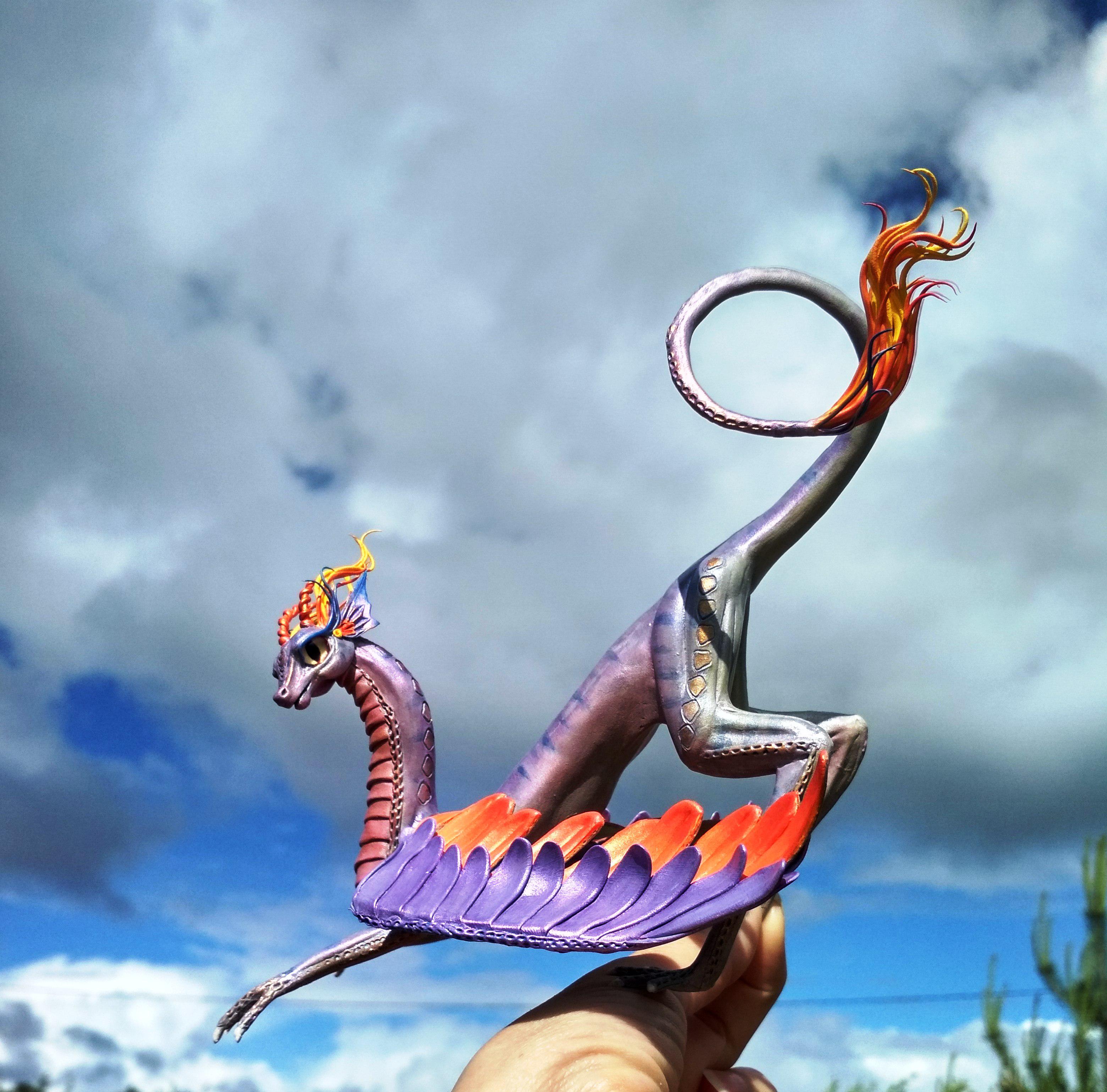 Air dry clay dragon | Scrolller