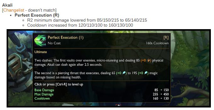Akali Changes on PBE | Scrolller