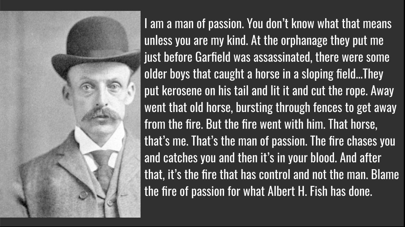 Albert Fish on passion. | Scrolller