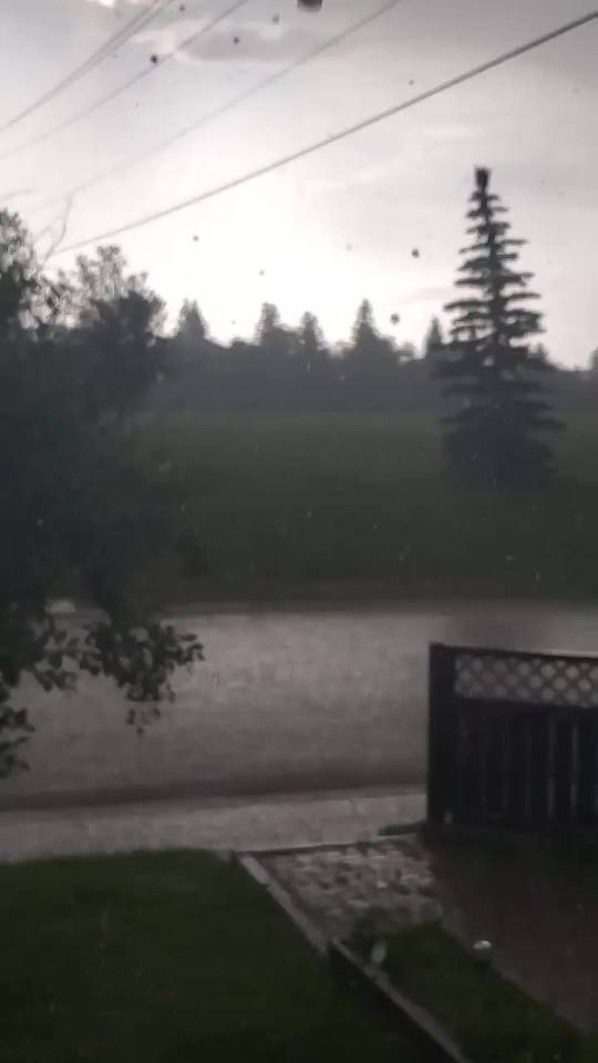 Alberta Hail Storm in slow mo | Scrolller
