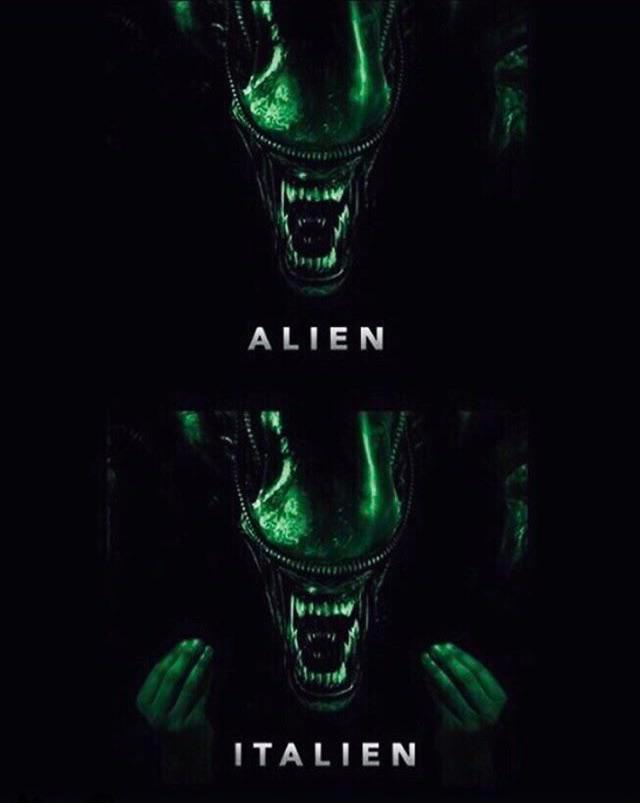 Aliens vs italians. | Scrolller