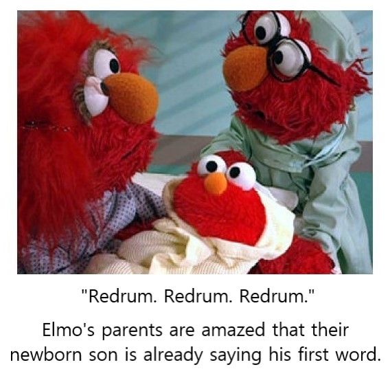 "All work and no play makes Elmo a dull boy." | Scrolller