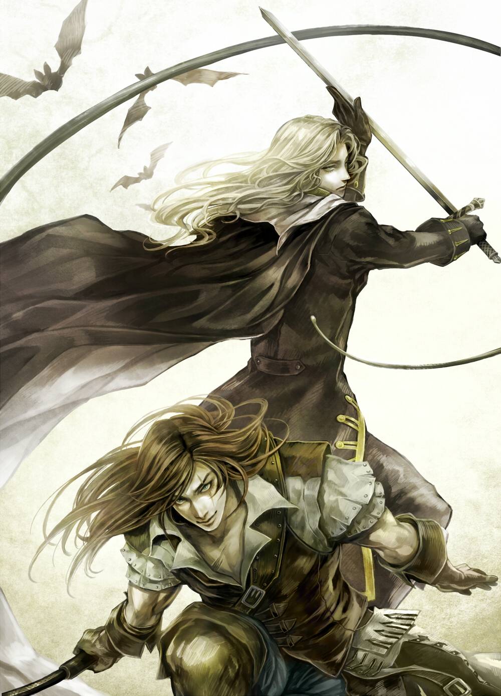 Alucard and Trevor; art by Tetra Takamine | Scrolller