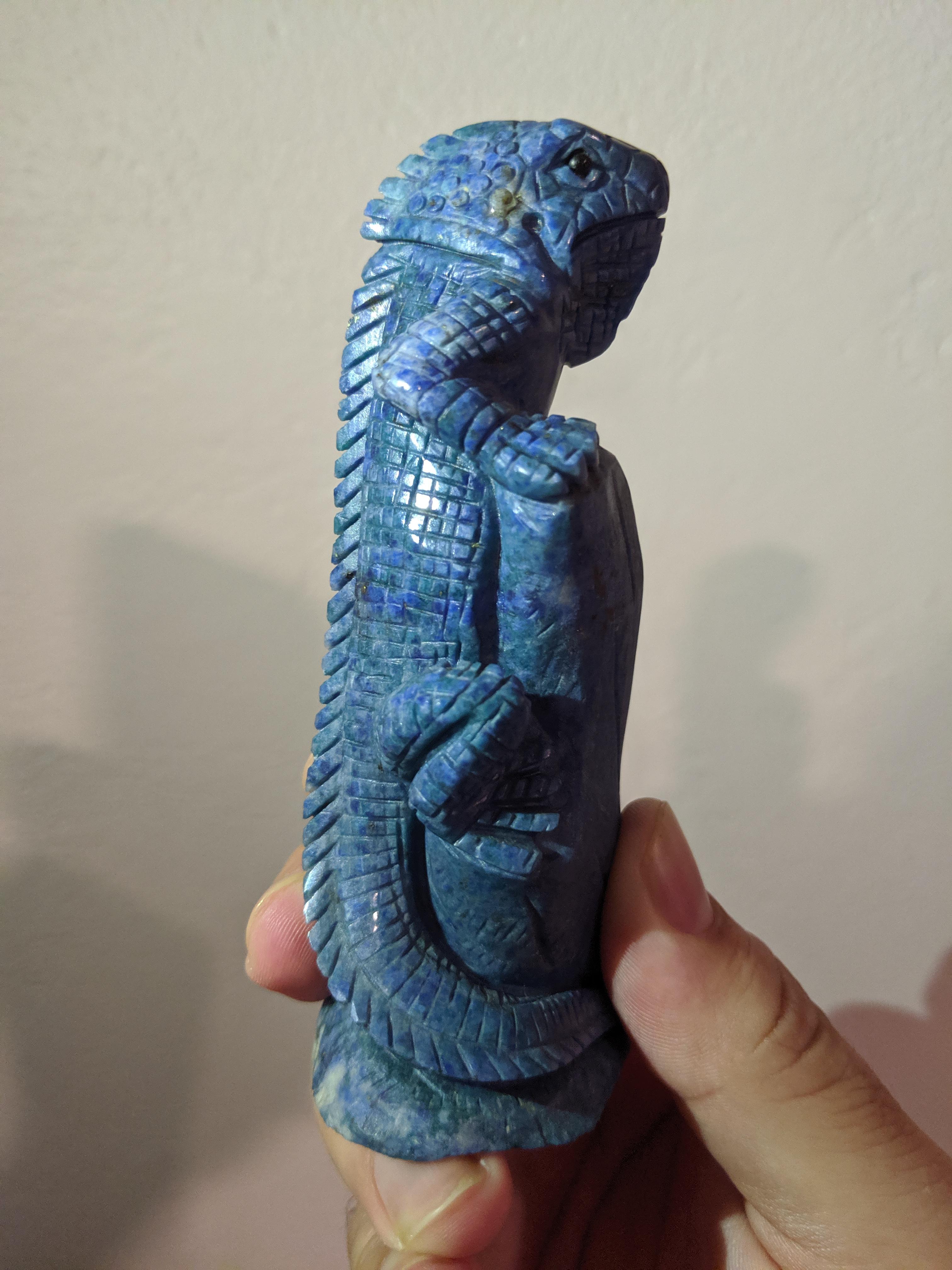 Amazing lapis lazuli lizard I got for my Dad! Had a good feeling about him! | Scrolller
