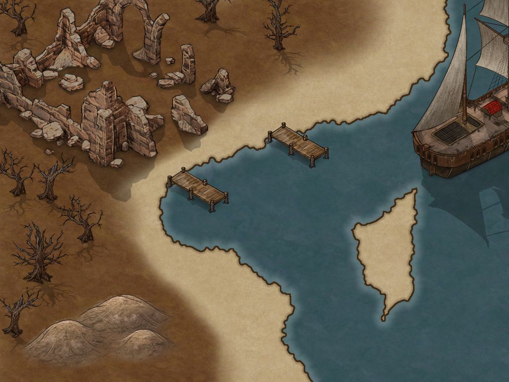 "Ambush on the Shore" simple encounter map made with Incarnate | Scrolller