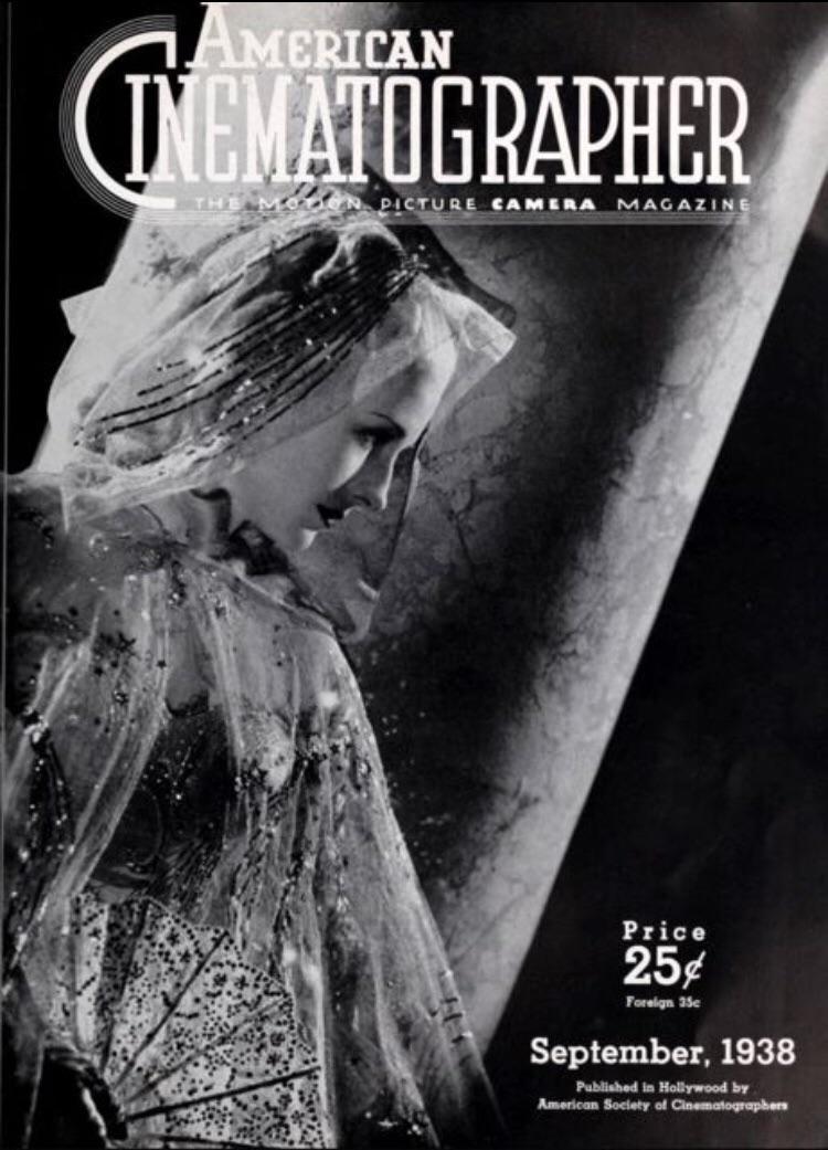 American Cinematographer, 80 years ago this month. | Scrolller