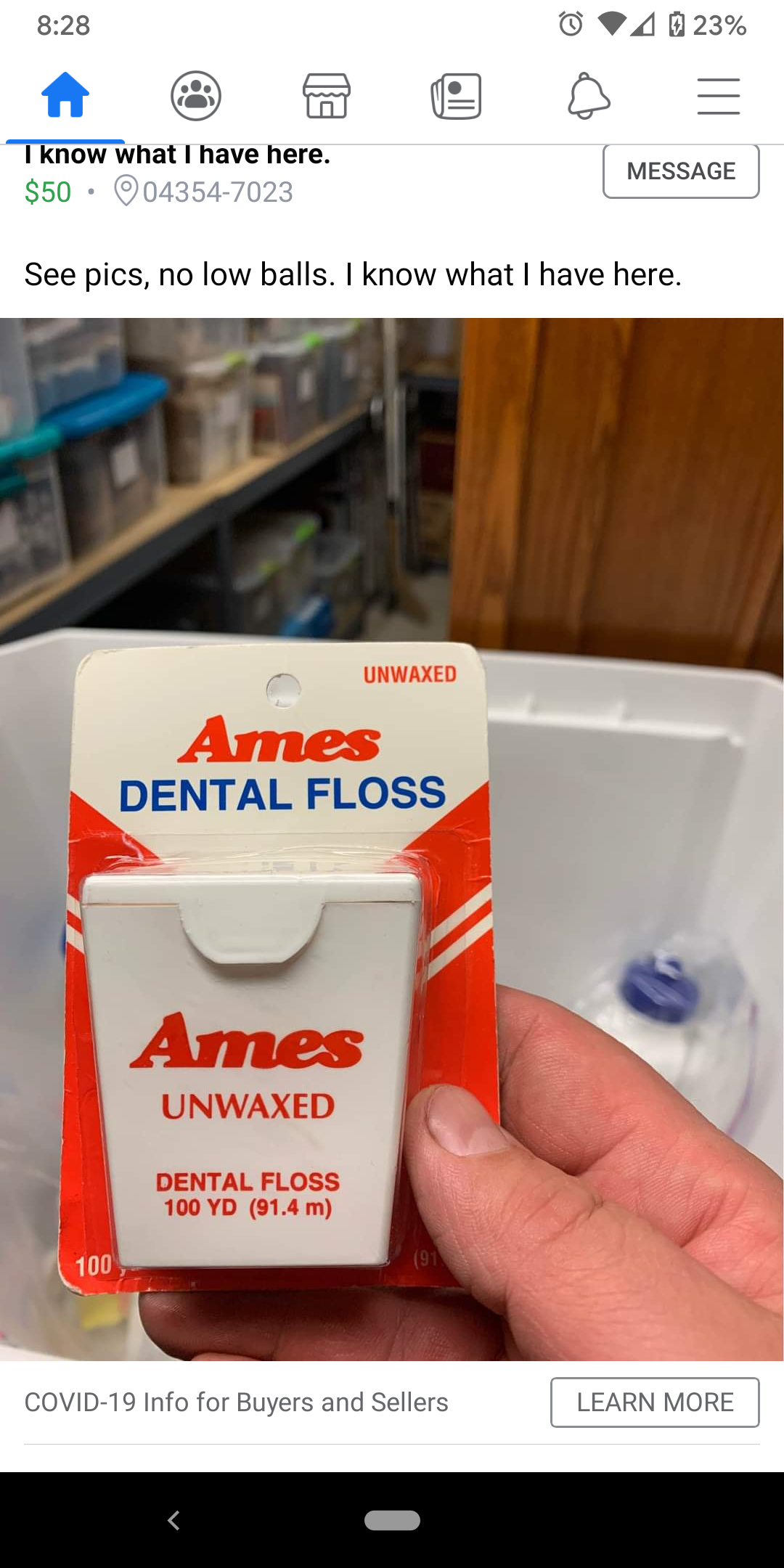 Ames store brand dental floss | Scrolller