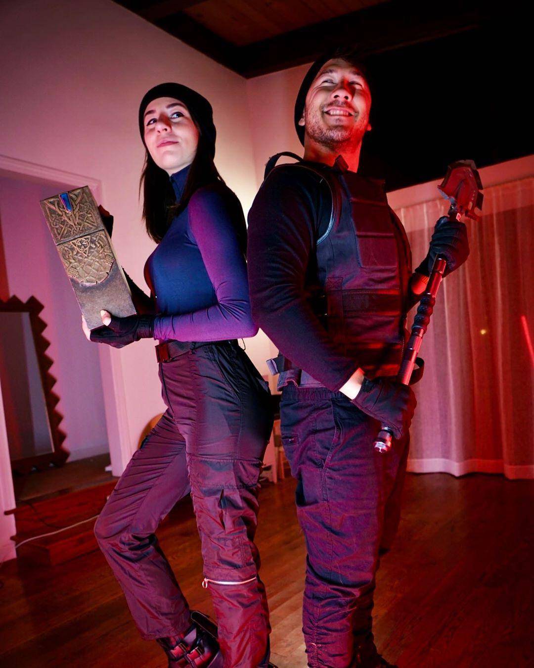 Amy and Mark ready for a heist. | Scrolller