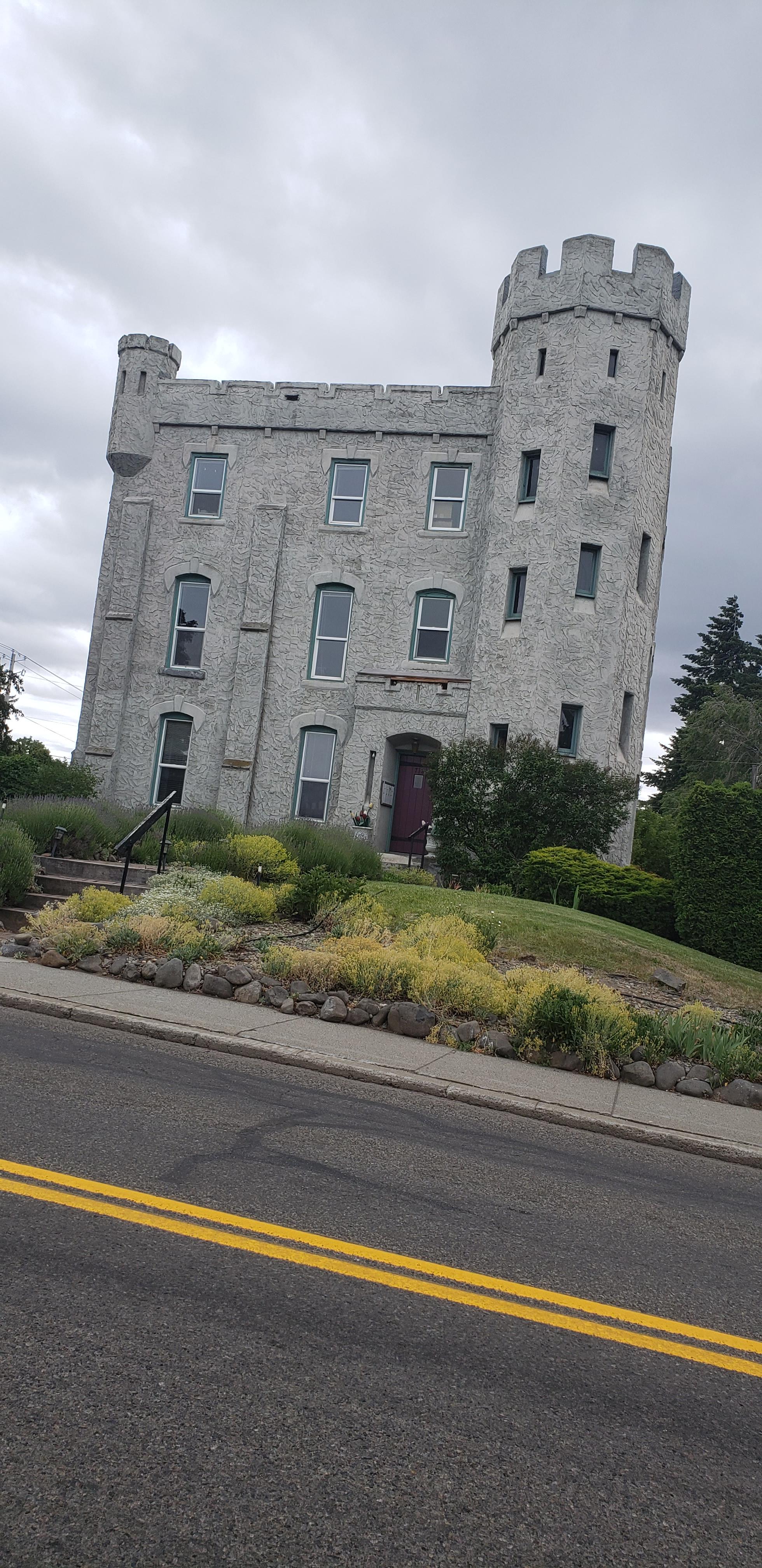 An apartment building made to look like a castle. | Scrolller
