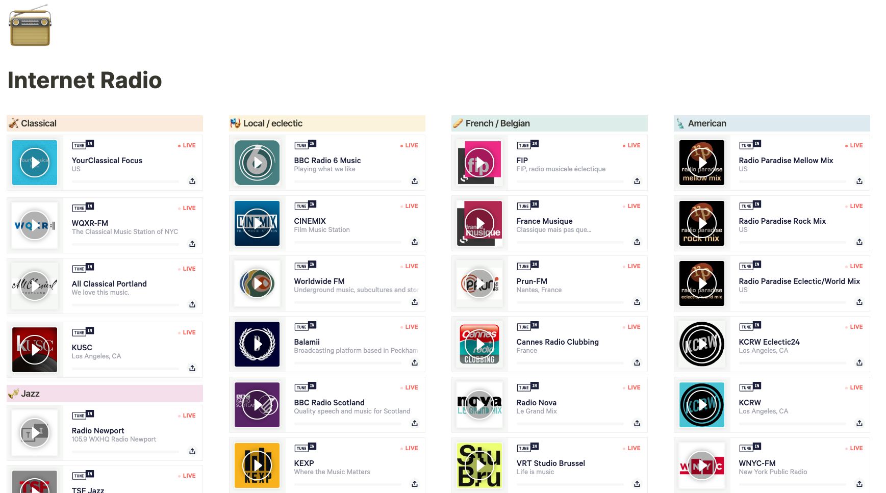 An internet radio tuner | Scrolller