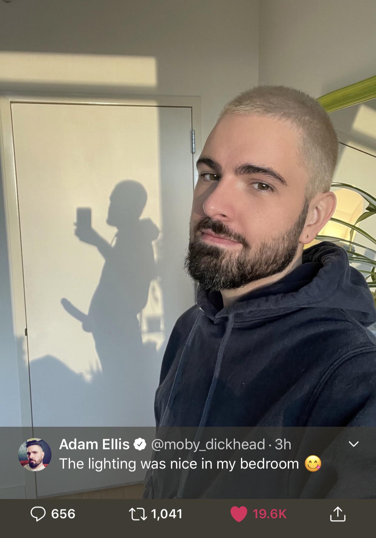 An upright shadow | Scrolller