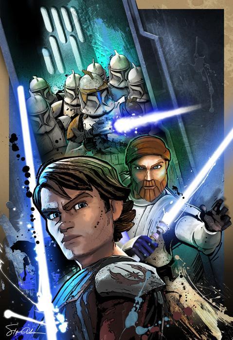 Anakin and Obi with Clones by SteveAndersonDesign | Scrolller
