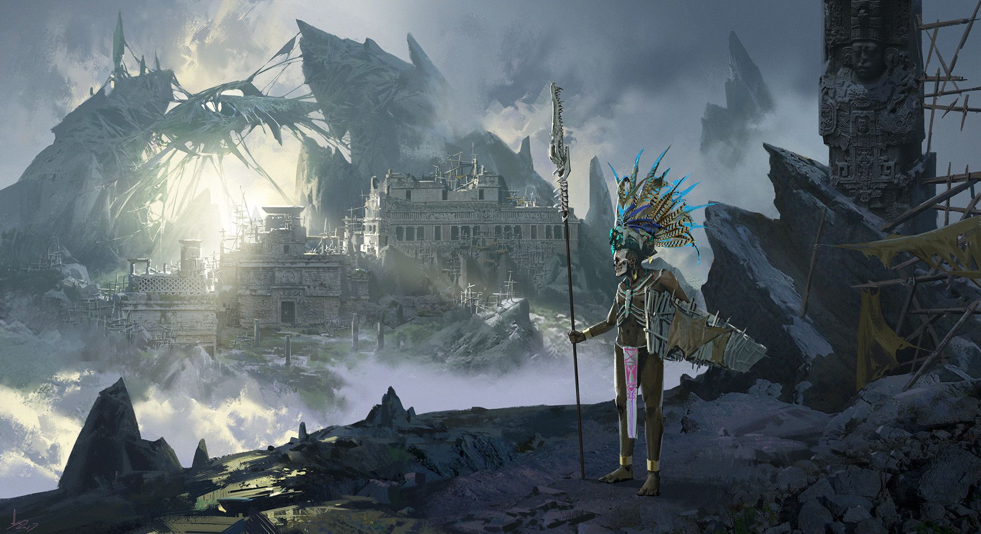 Ancient guards by Ling Xiang | Scrolller