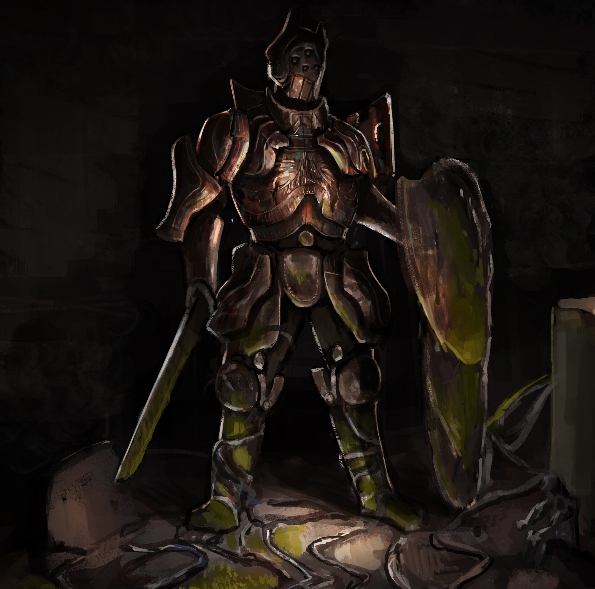 Ancient Warforged made as a commission OC | Scrolller
