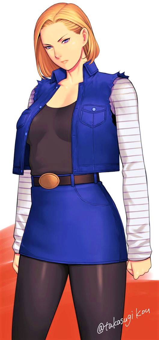 Android 18 drawn by Takasugi Kou | Scrolller