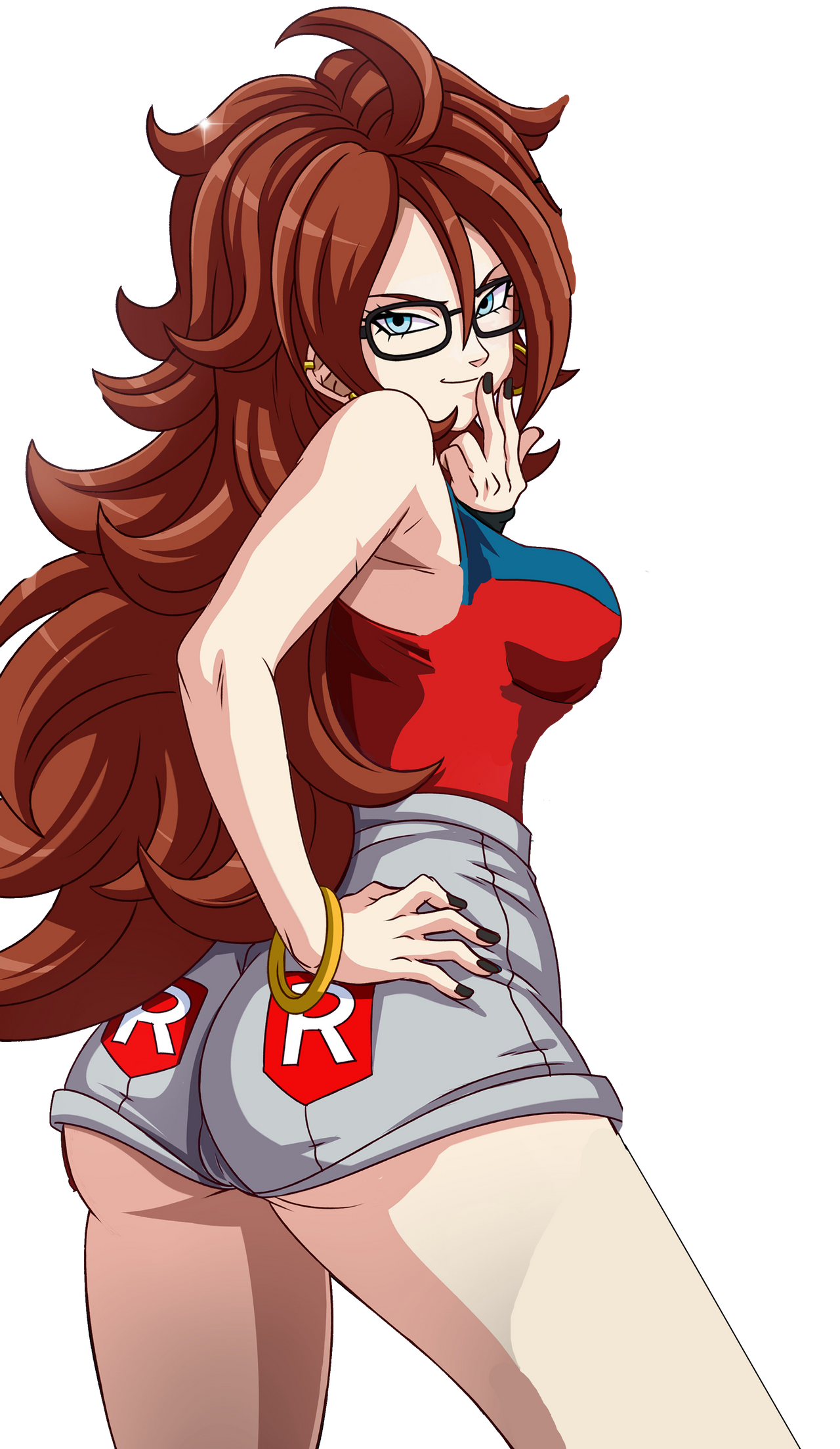 Android21 in booty shorts. | Scrolller