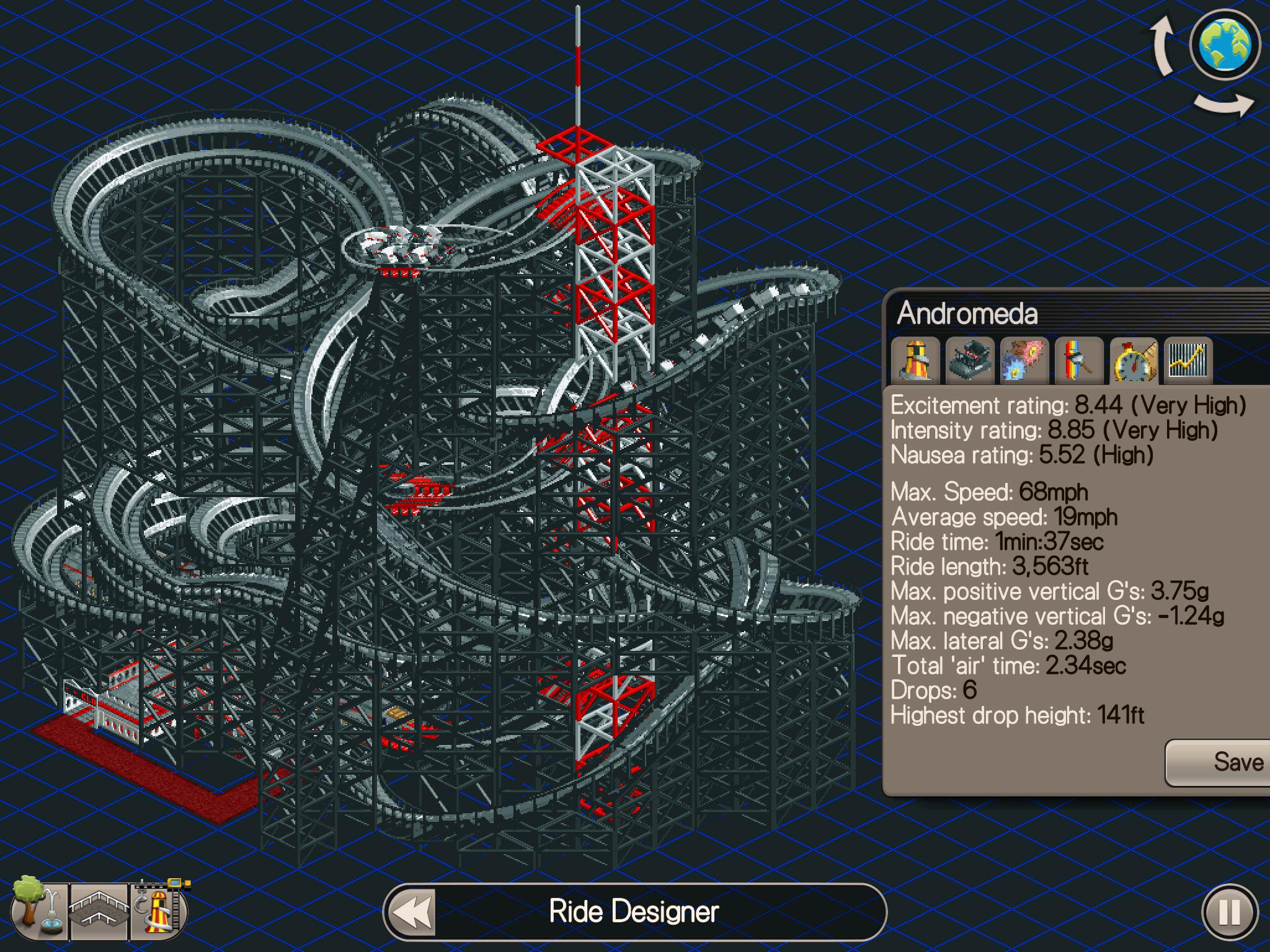 Andromeda, a compact wooden coaster (10x15) | Scrolller