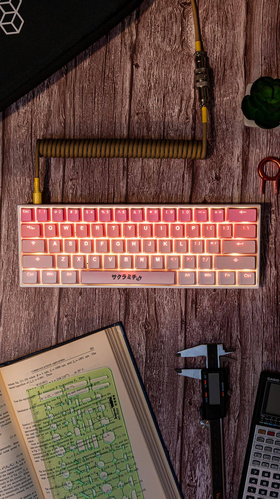 Anne Pro 2 with Tai-Hao sakura michi keycaps. | Scrolller