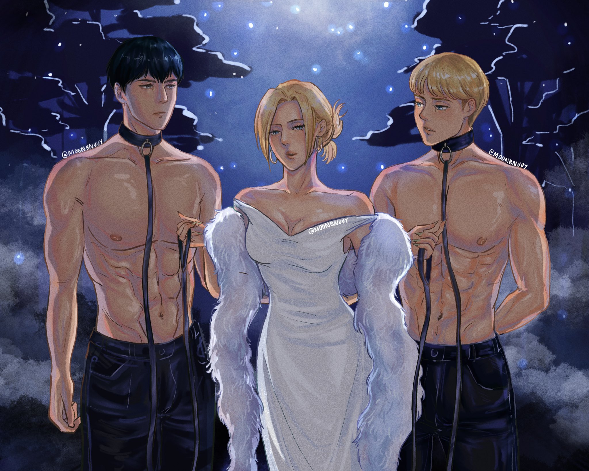 Annie with her boys Armin and Bertholdt 👀 | Scrolller