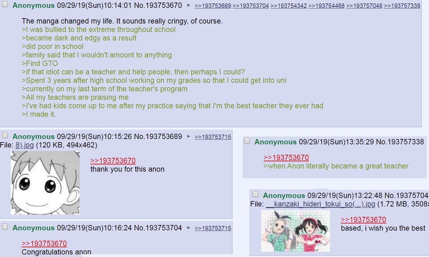 Anon became GTO | Scrolller