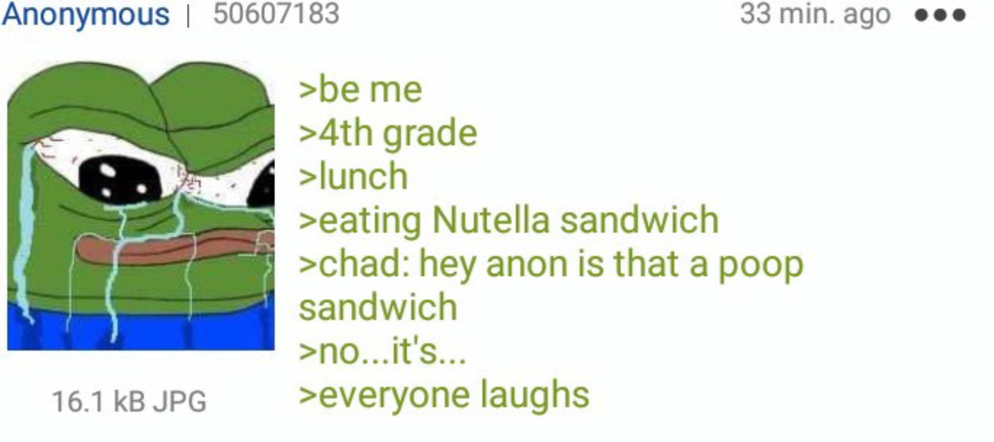 Anon Eats Lunch | Scrolller