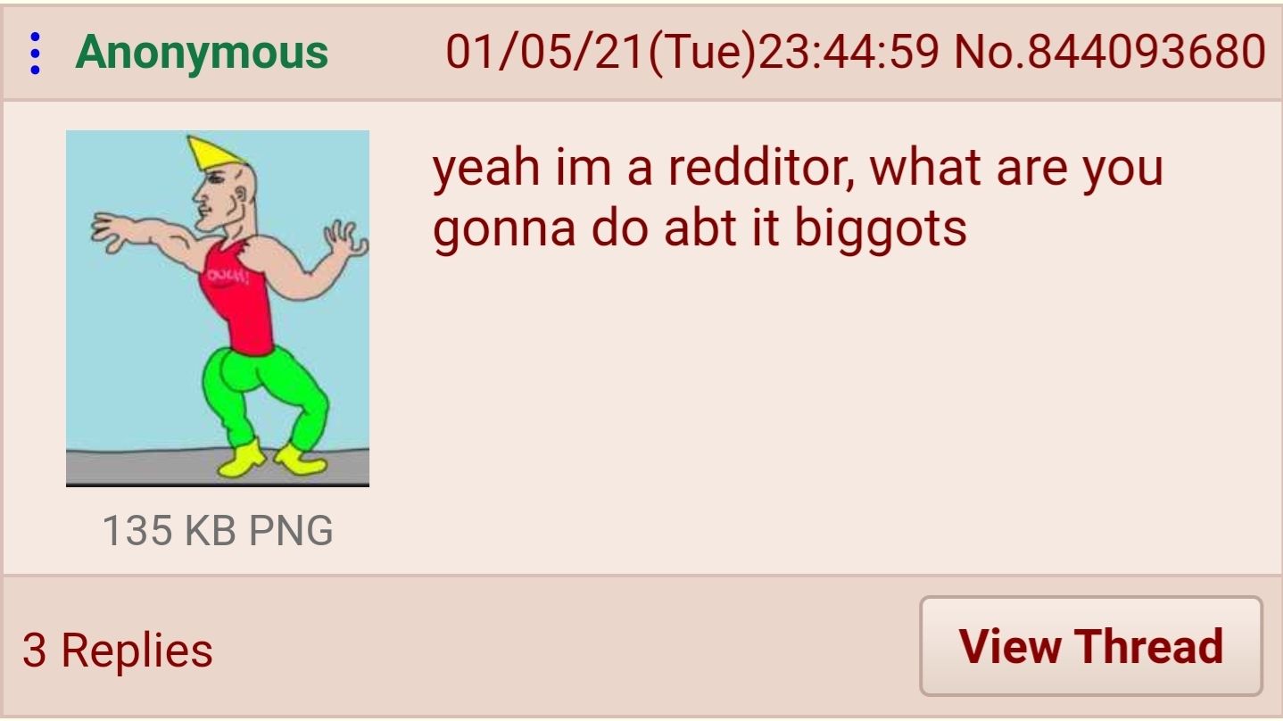 Anon is a redditor | Scrolller