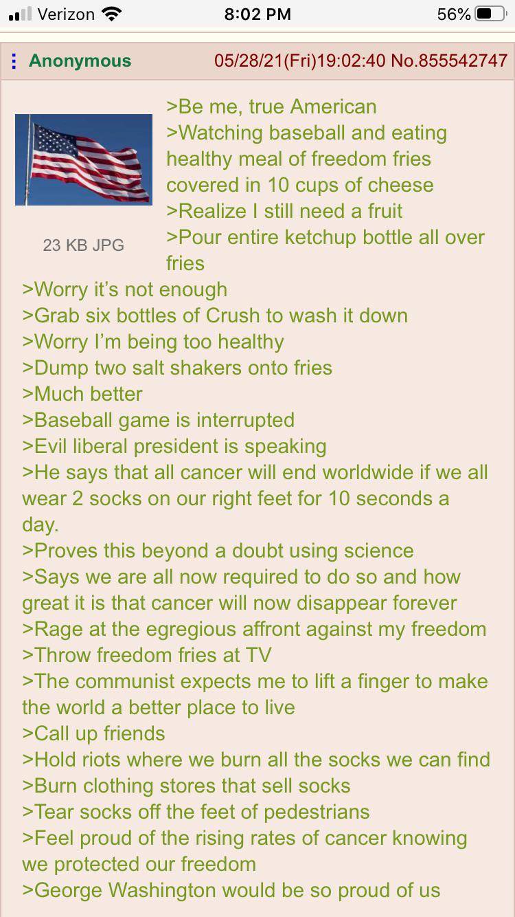 Anon is a true American | Scrolller