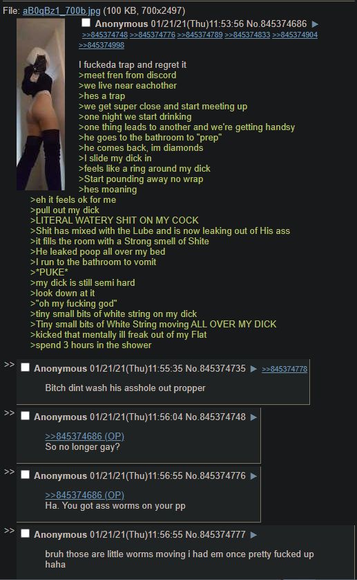 anon regrets fucking a trap | Scrolller