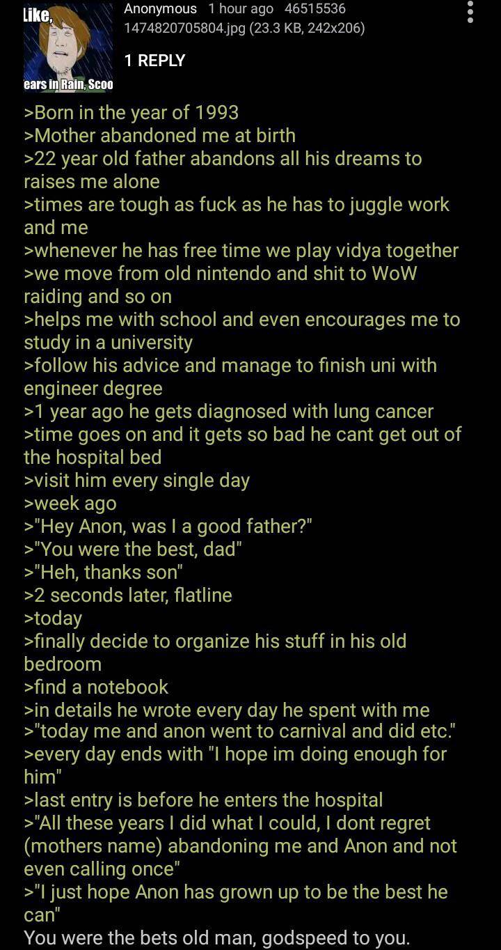 Anon remembers his memories with his dad | Scrolller