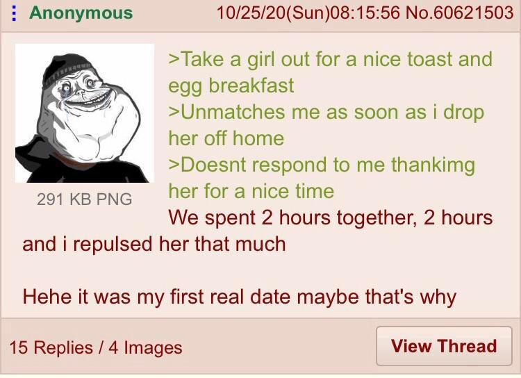 Anon takes girl to lunch | Scrolller