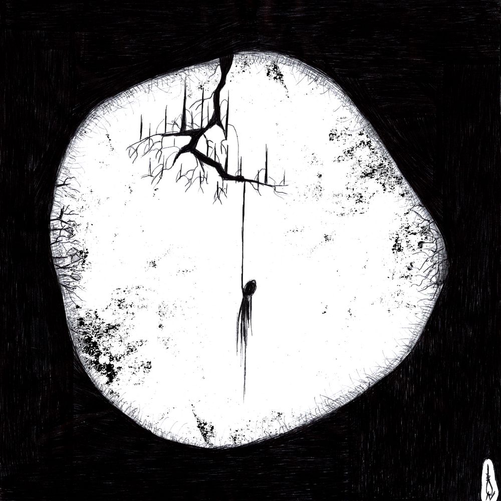 Another drawing I made while being depressed. Title : Dying in circles | Scrolller