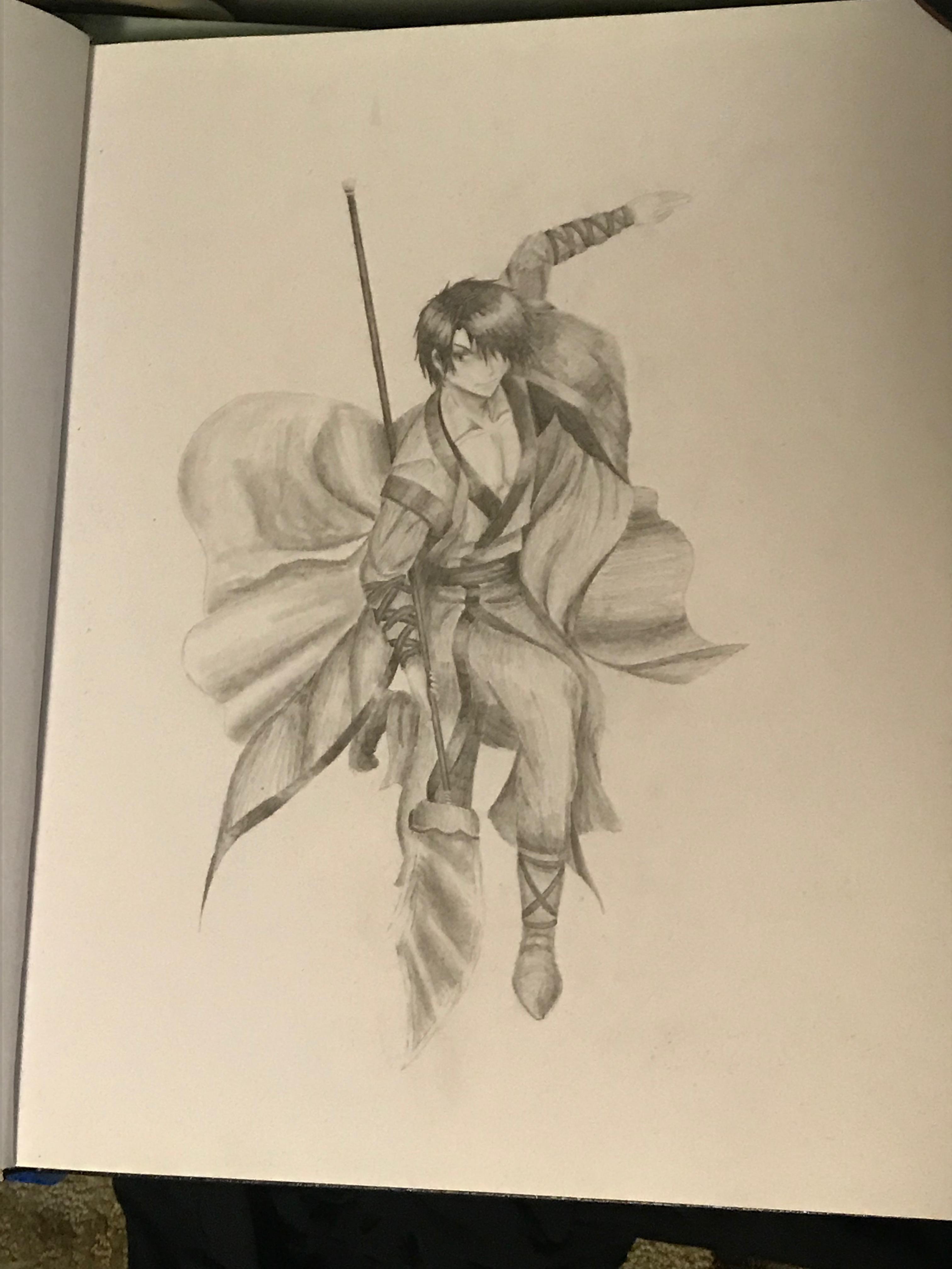 Another hak graphite drawing. Reference photo used. | Scrolller