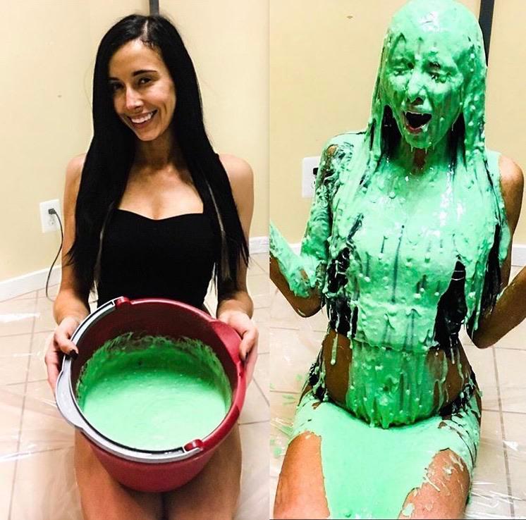 Another model meets the green slime | Scrolller