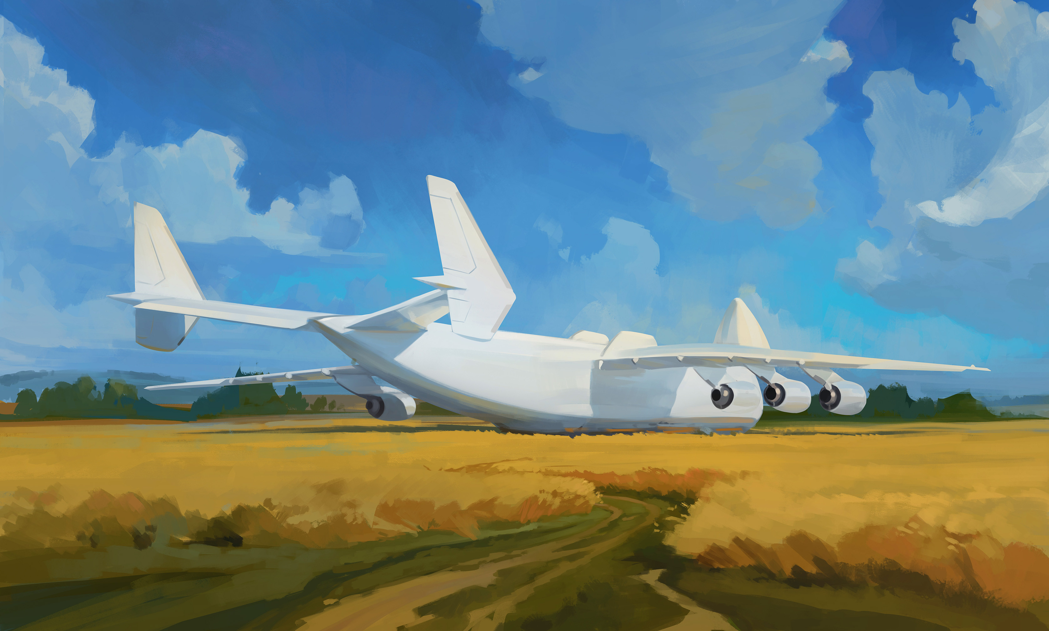 Antonov An-225 Mriya in the Field by Igor Artyomenko | Scrolller