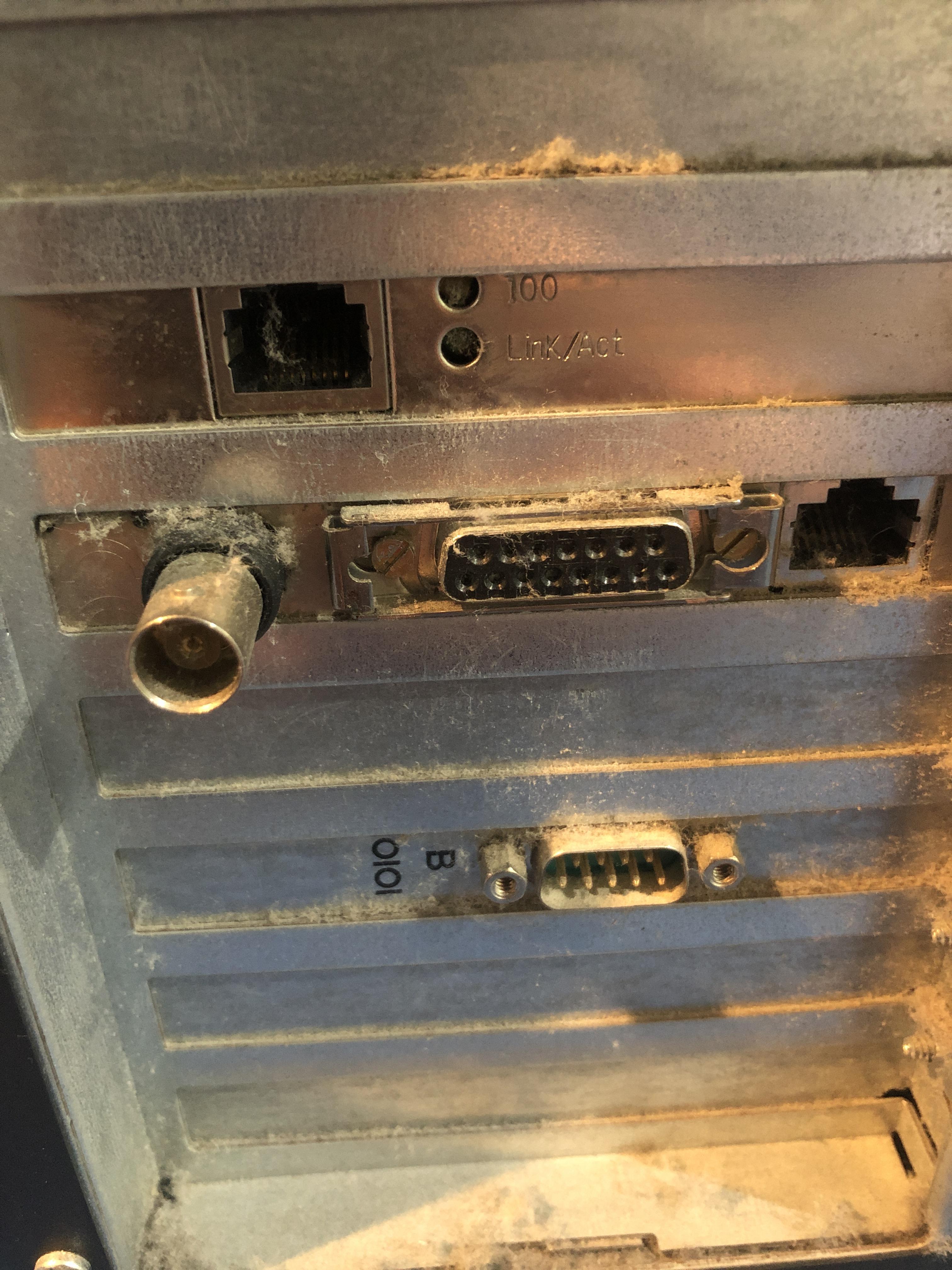 Anyone know what these ports are for this old windows XP computer? | Scrolller