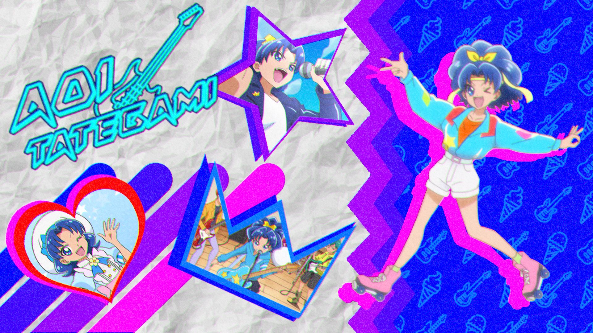 Aoi Tategami - Future Funk Wallpaper | Scrolller