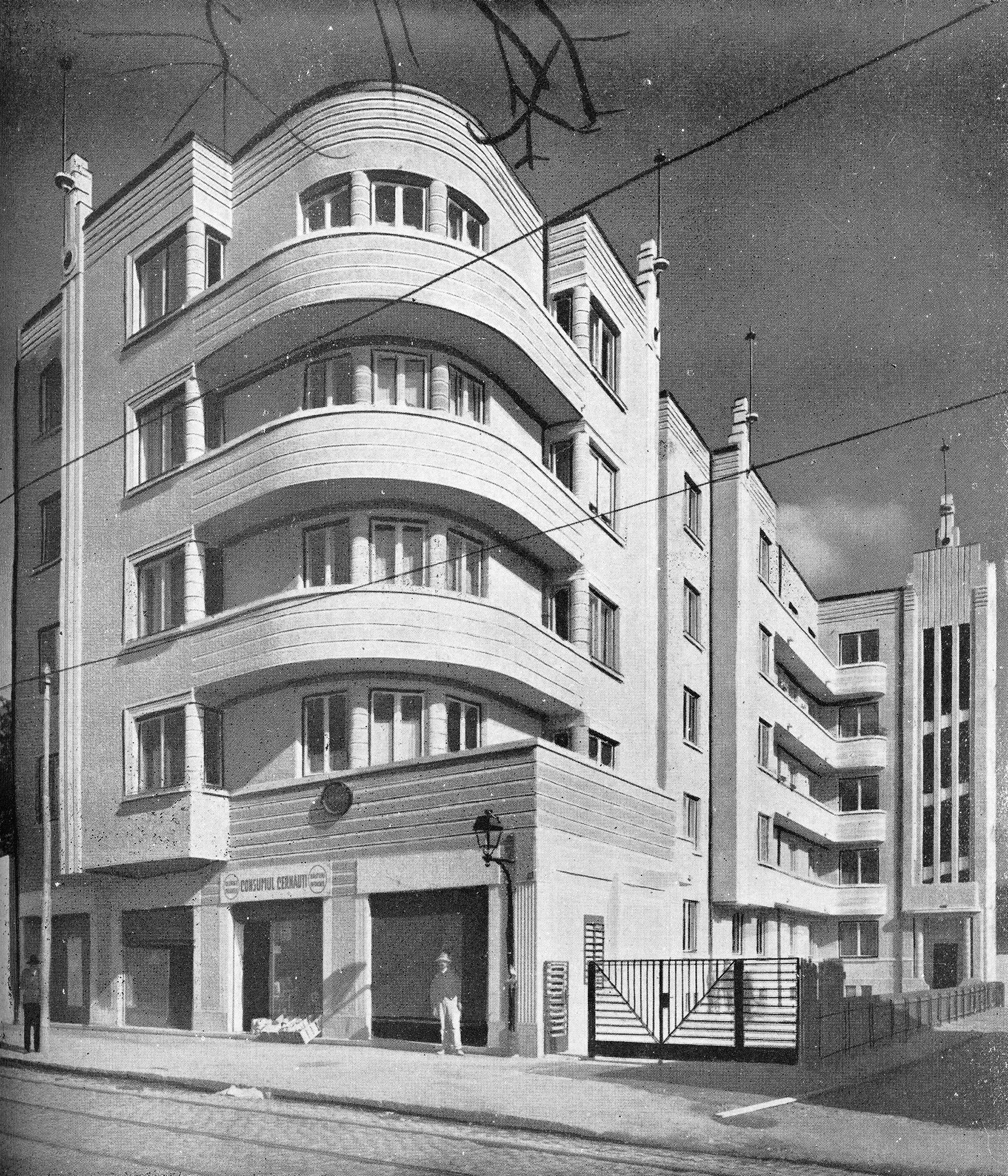 Apartment building for the Dacia-Romania Insurance Society (1934, architect Arghir Culina ...