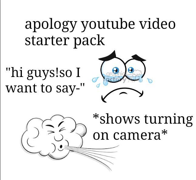 Apology Video Starter Pack | Scrolller