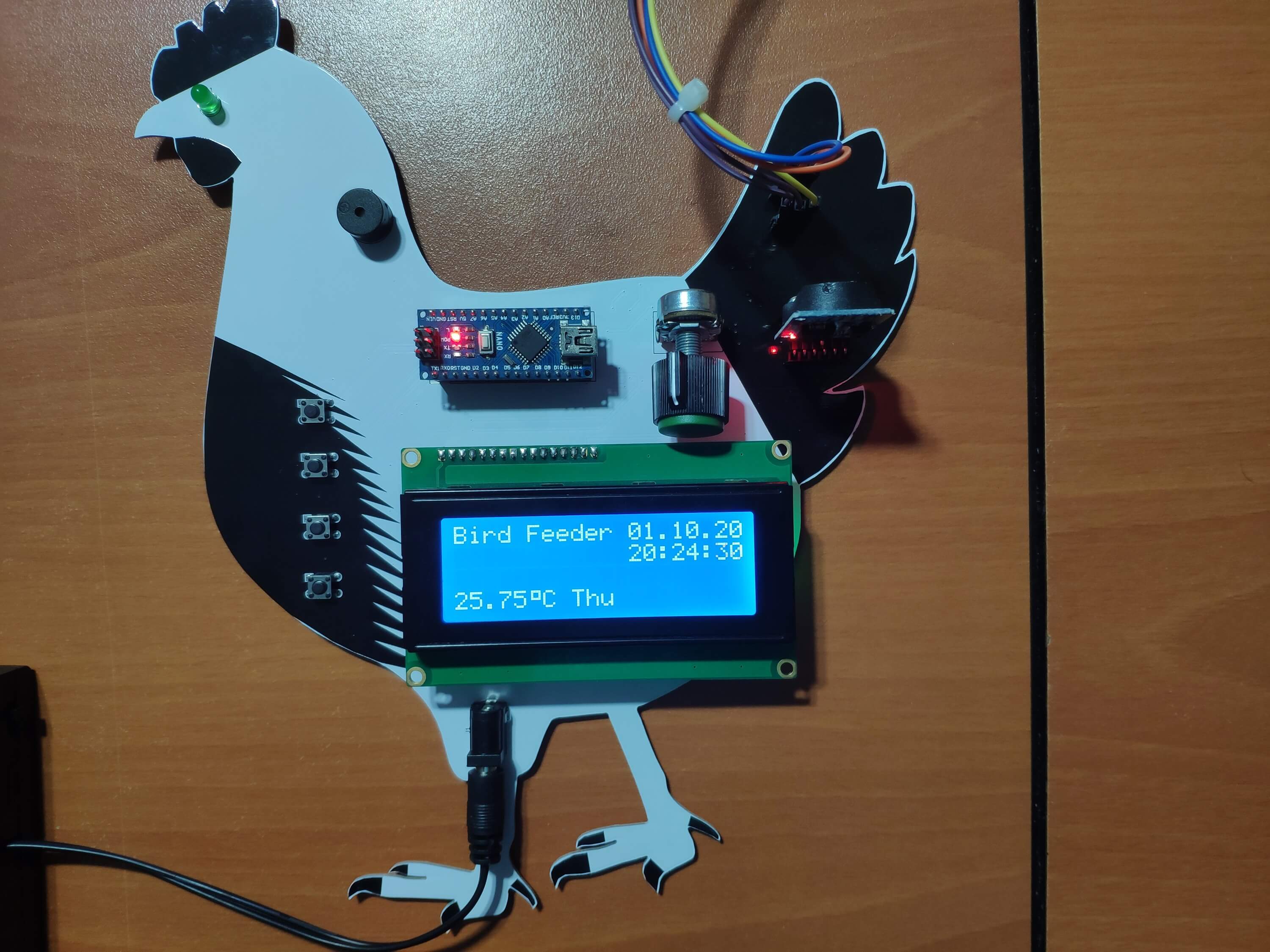 Arduino RTC Bird Feeder v2.0 for Poultry Conditioning - Feed the poultry in quotidian routine to ...