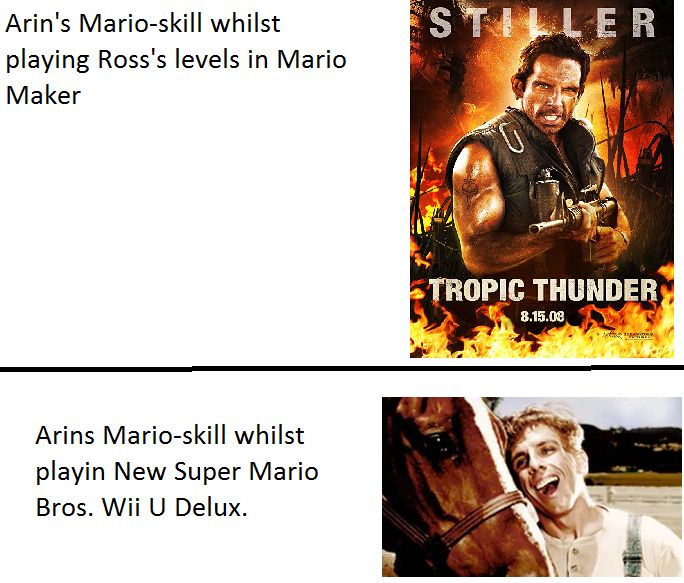 Arin's Mario devolution | Scrolller