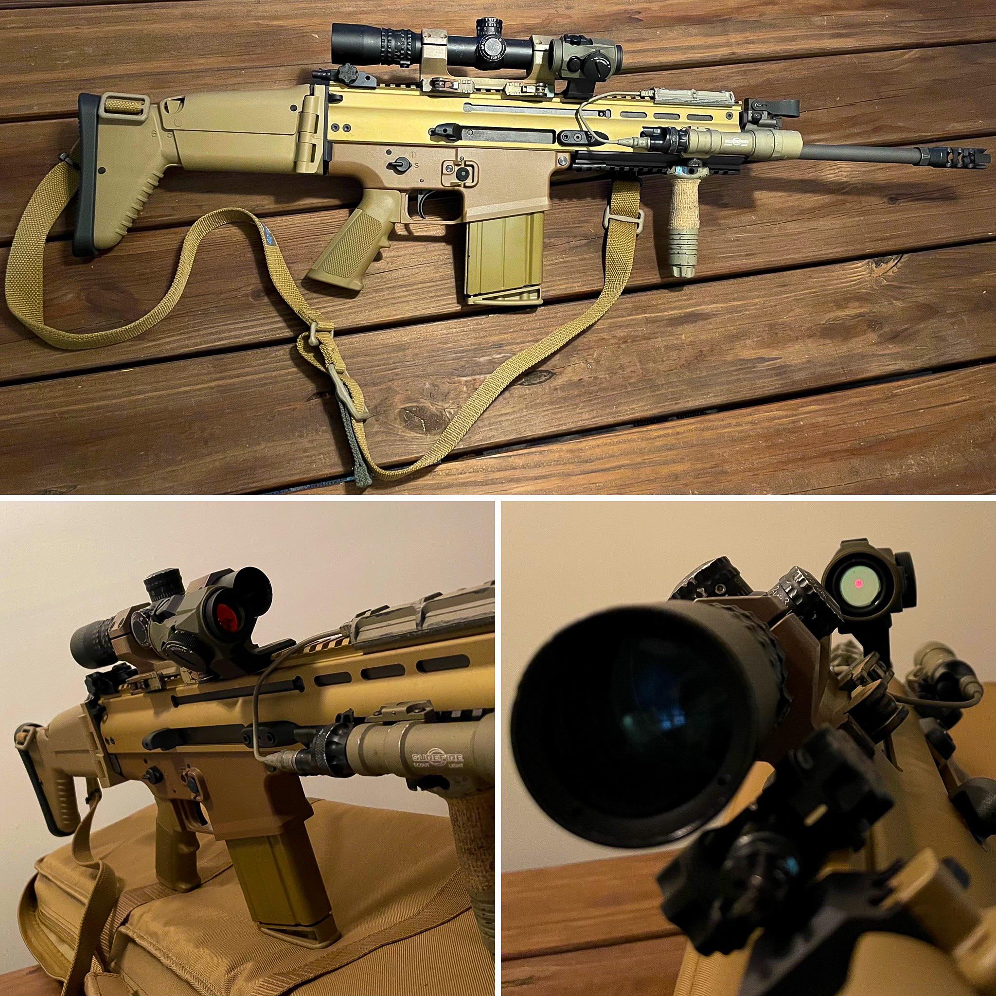 Arisaka offset mount on a Scar 17 | Scrolller