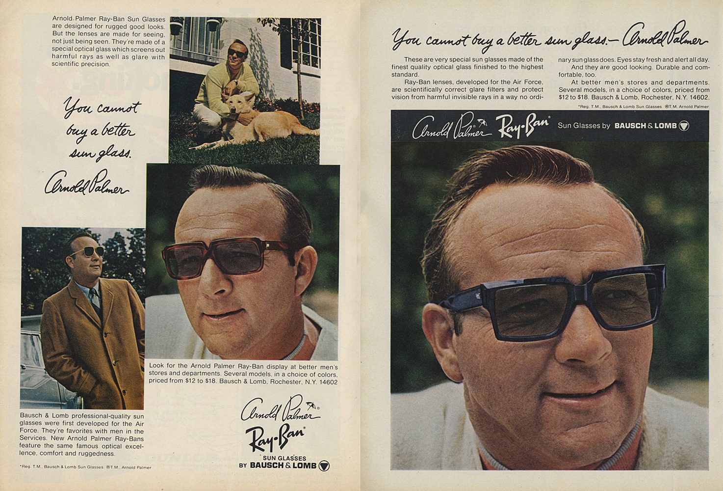 Arnold Palmer for Ray-Ban, 1969 | Scrolller
