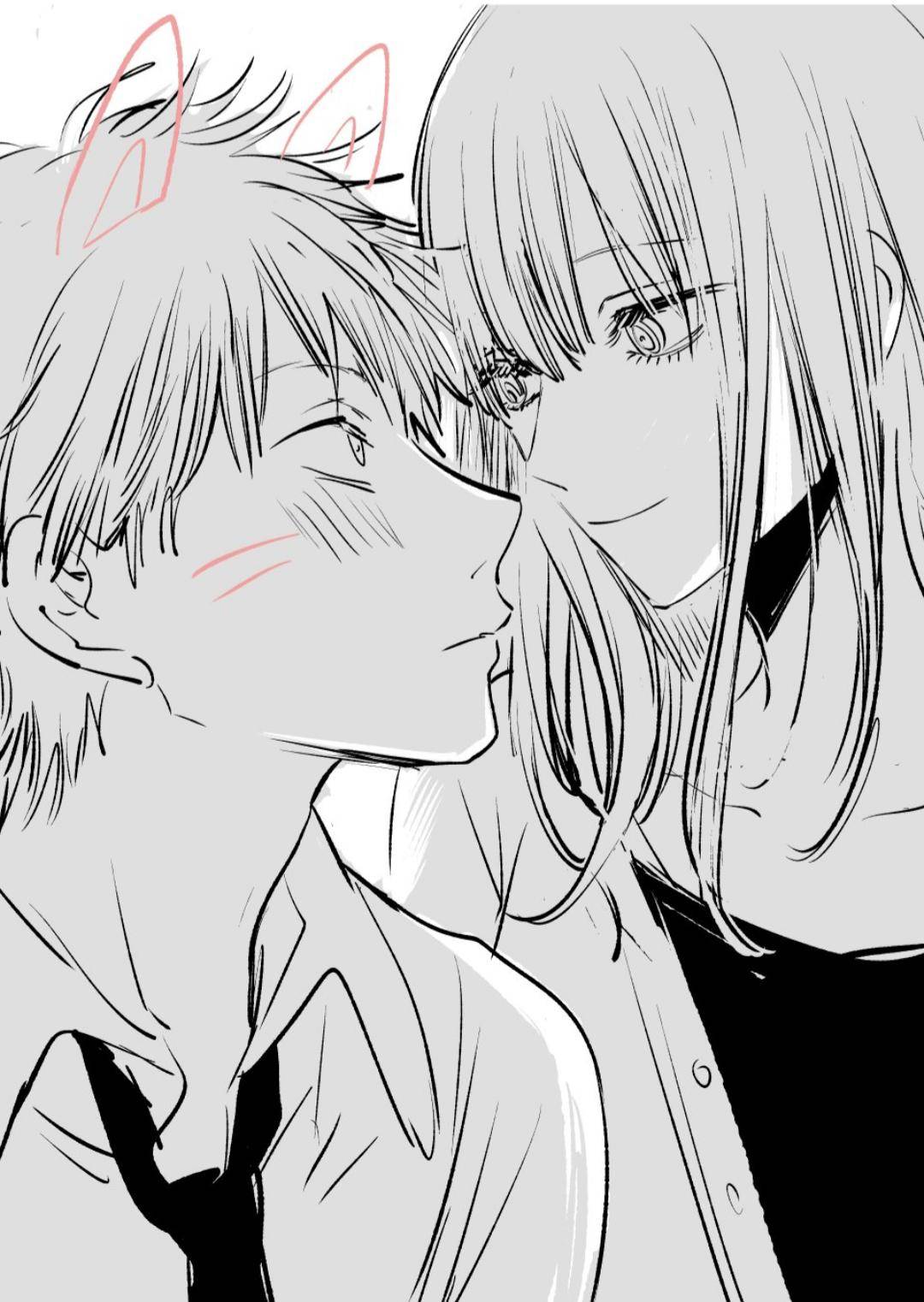 [Art] Denji and Makima from Chainsaw Man drawn by Scum's wish mangaka Mengo Yokoyari | Scrolller