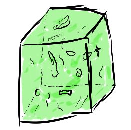[Art] My first ever (somewhat) competent drawing - The Gelatinous Cube | Scrolller
