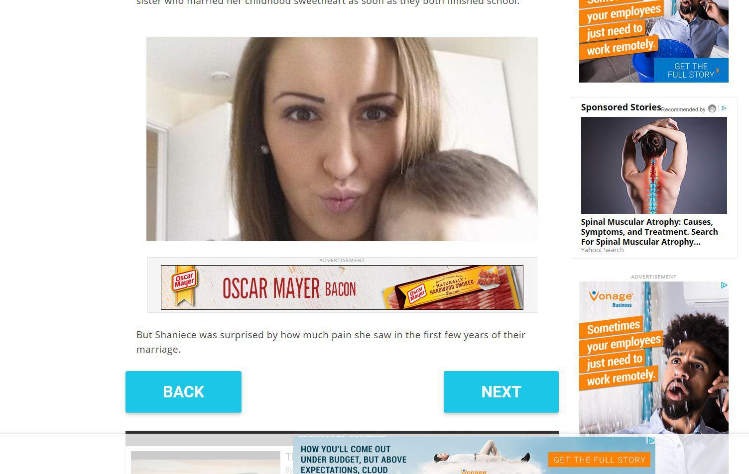 Articles like this that make it that so you have to go to the next page for each couple of ...