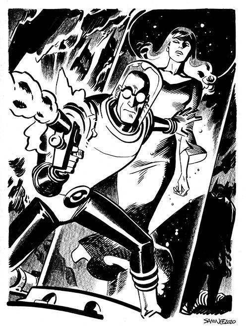 [artwork] Mr Freeze by Chris Samnee | Scrolller