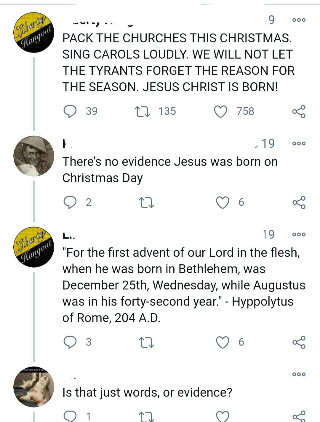 As always no biblical evidence | Scrolller